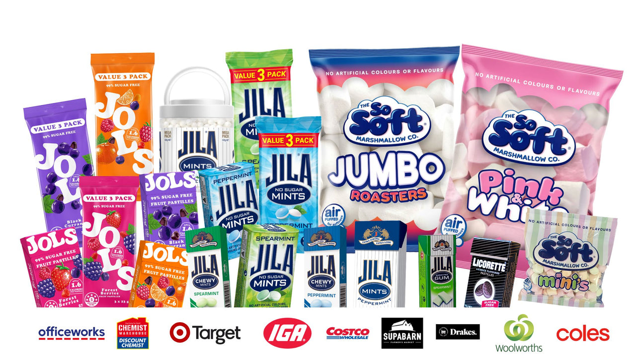 JILA® No Sugar Mints Peppermint 34g x 12 Pack – Ferndale Foods Australia